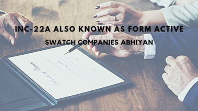 INC-22A also known as Form Active - Complianceship