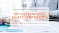 Information to be shared in Form DPT-3 - Complianceship